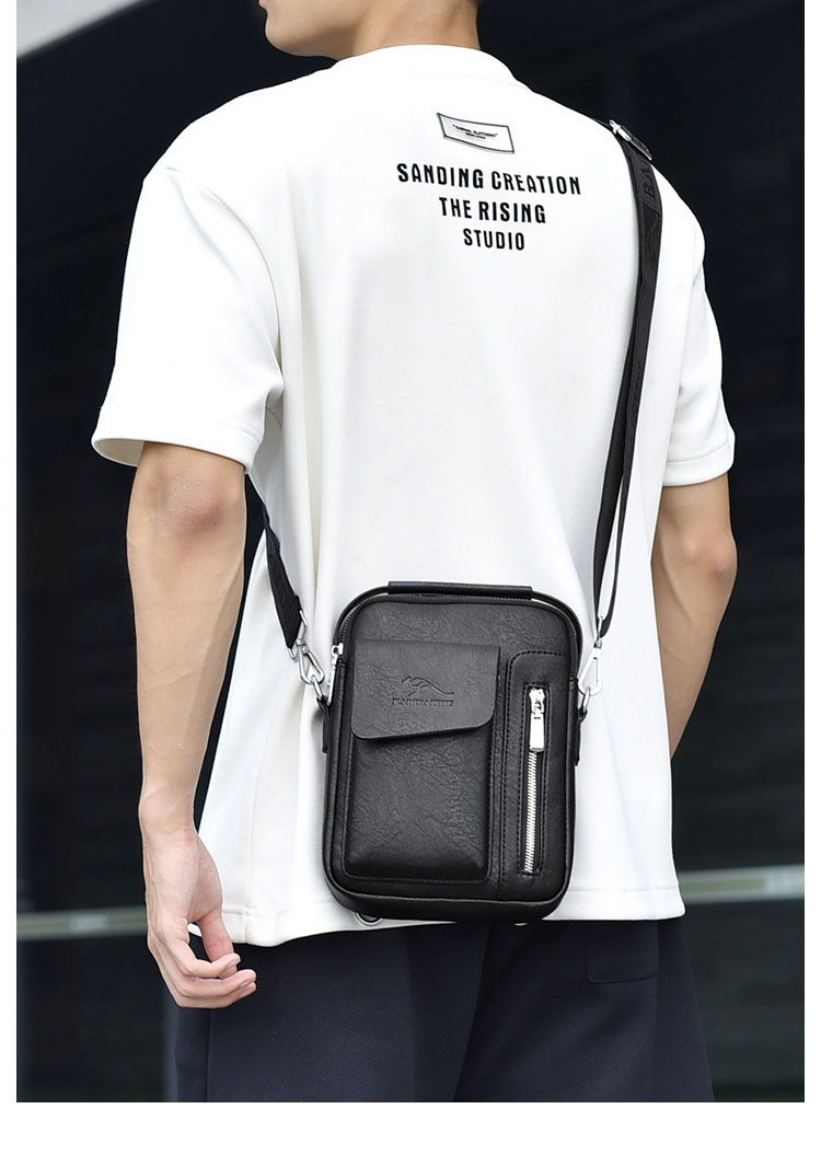 Whatna ワンショルダーバッグ メンズ 3way 斜め掛け ボディバッグ 胸バッグ 手提げバッグ セカンドバッグ 手持げバッグ 厚手PUレザー カジュアル フォーマル ビジネス 通学 通勤 ...
