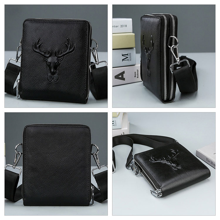 Whatna 3way 天 然 牛革 ミニショルダーバッグ メンズ ポシェットポお財布 斜め掛け セカンドバッグ 手持げバッグ 8枚カード収納2室仕切 小型ショルダーミニバック 小さめ ...