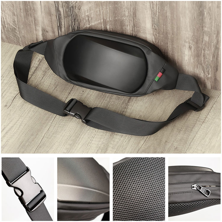 Whatna ワンショルダーメンズ ミニショルダーバッグ ウエストバッグ ウエストポーチ斜め掛けバッグ肩掛け 胸バッグ 男女兼用 | Whatna